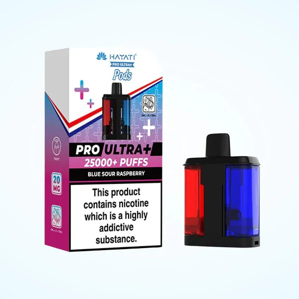 Blue Sour Raspberry Hayati Pro Ultra Plus 25k prefilled pods (Pack of 5)