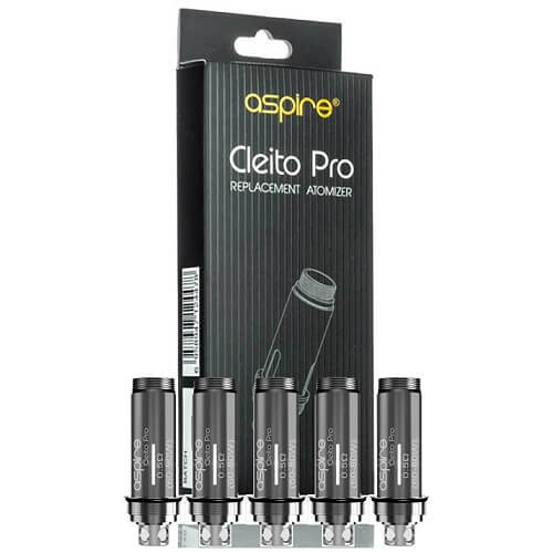 5x 0.5 ohm - ASPIRE - CLEITO PRO - COILS
