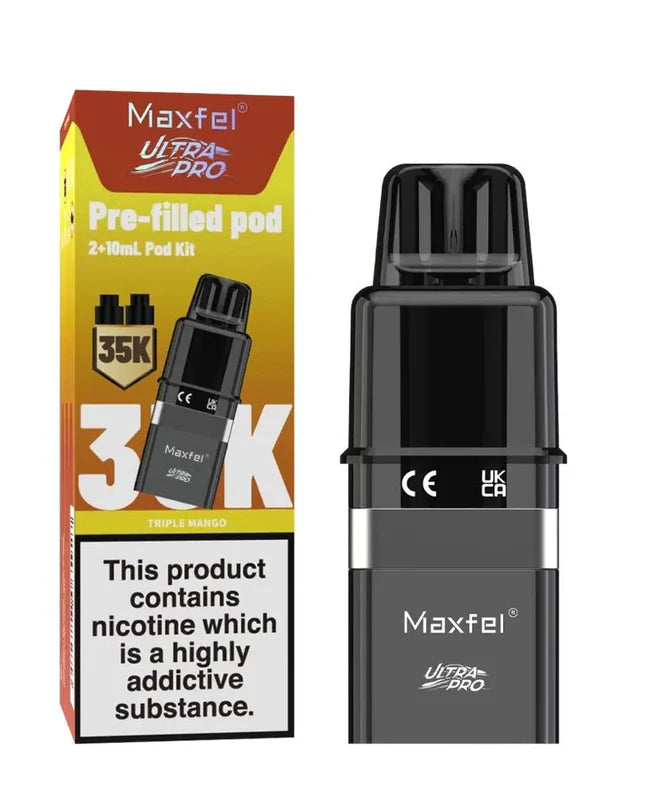 Maxfel Ultra Pro 35k Prefilled Pods I Box Of 5 – Vape Wholesale